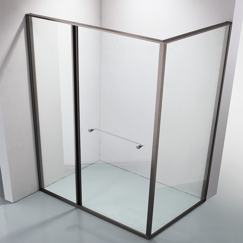 Custom 304 Stainless Steel Ultra-Narrow Single-Slider Shower Enclosure ...