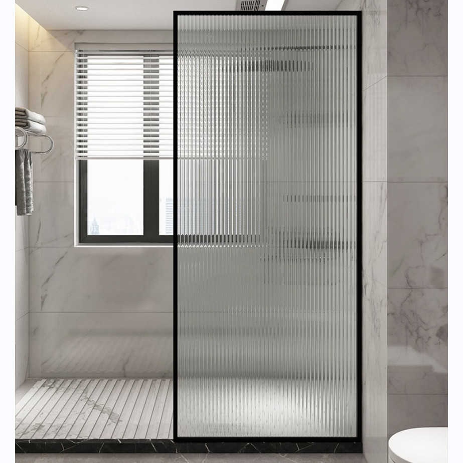 8-10mm Rainbow Figured Tempered Glass Shower Screen Bathroom Partitions ...