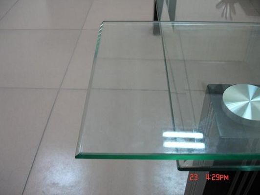 Solid Structure Building Tempered Glass With 45 Degree Beveled Edge