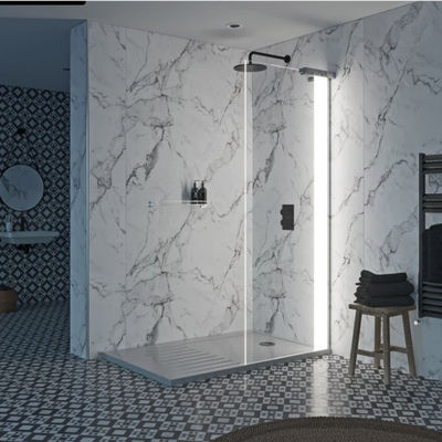 Walk In Glass Shower Door Frameless Design Polished Edge