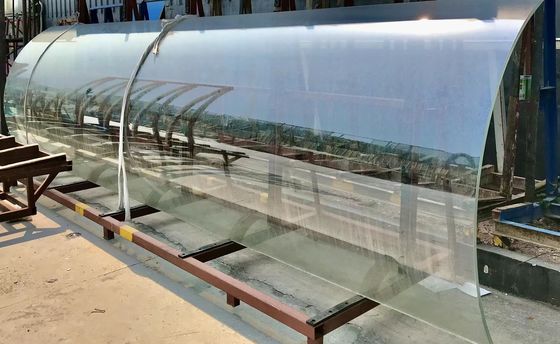 Commercial Sgp Laminated Glass Hot Bending For Pavilion Facade