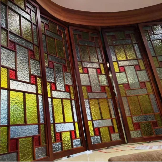 Classic Decorative Patterned Tempered Glass Ultra Clear Translucent ...